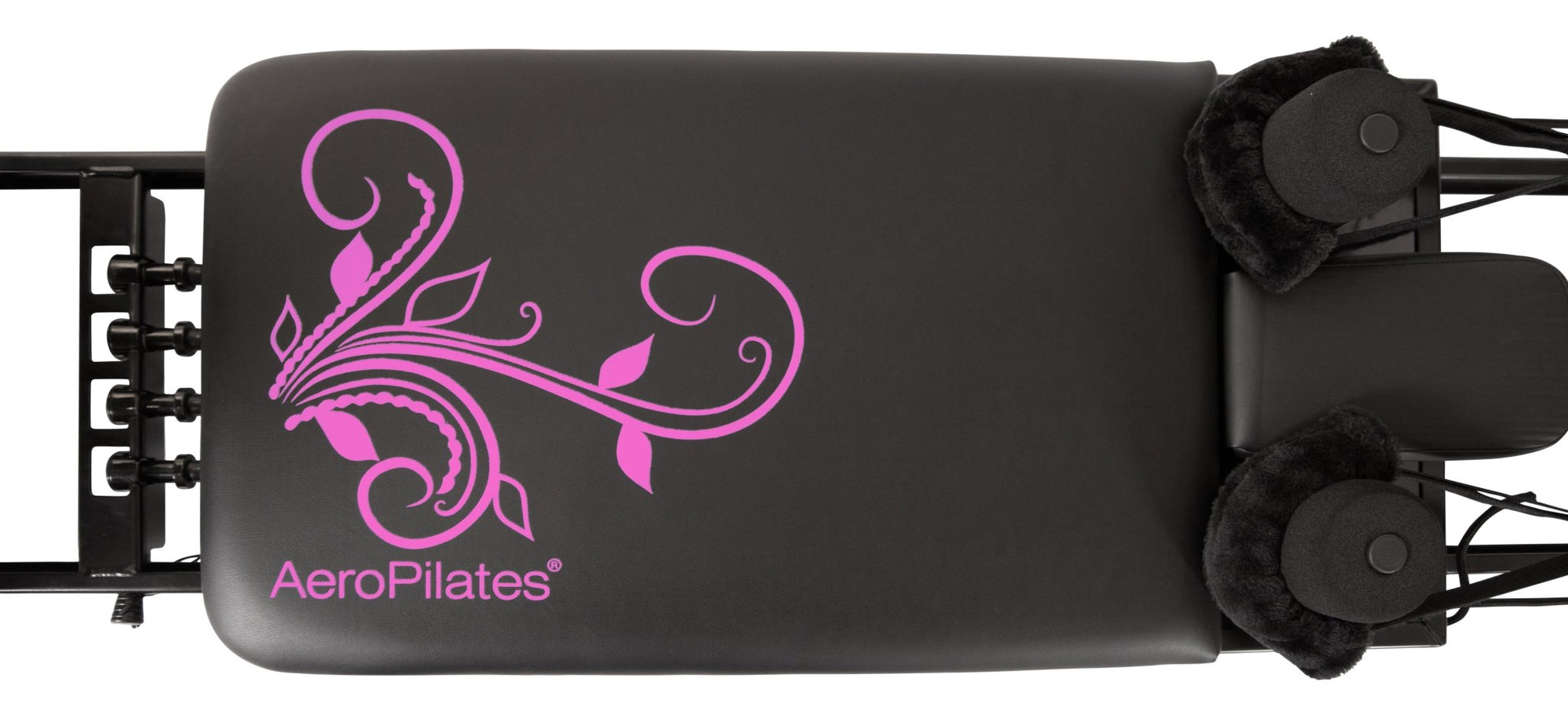 AeroPilates Reformer Pilates Machine 435 Plus - Black and Pink
